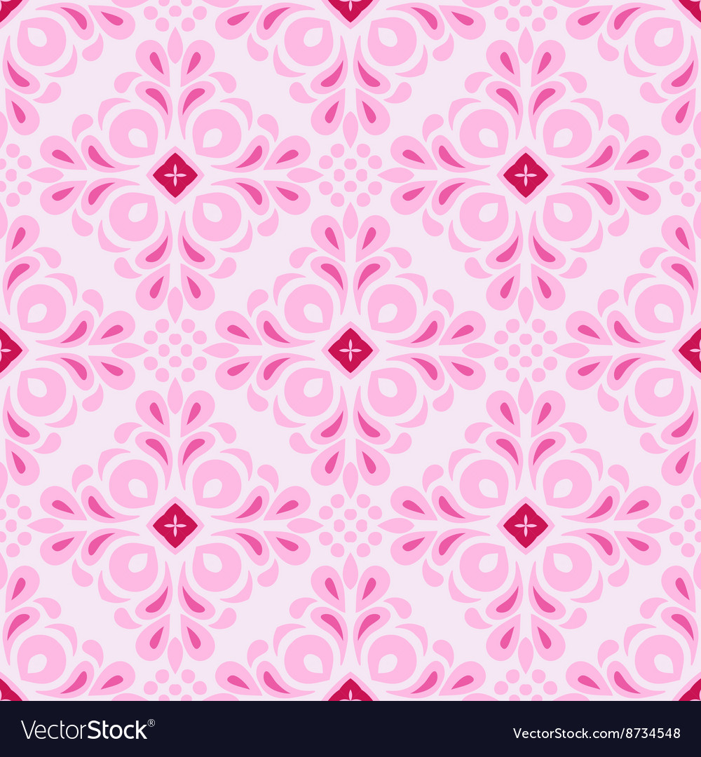 Pink seamless tiled pattern Royalty Free Vector Image