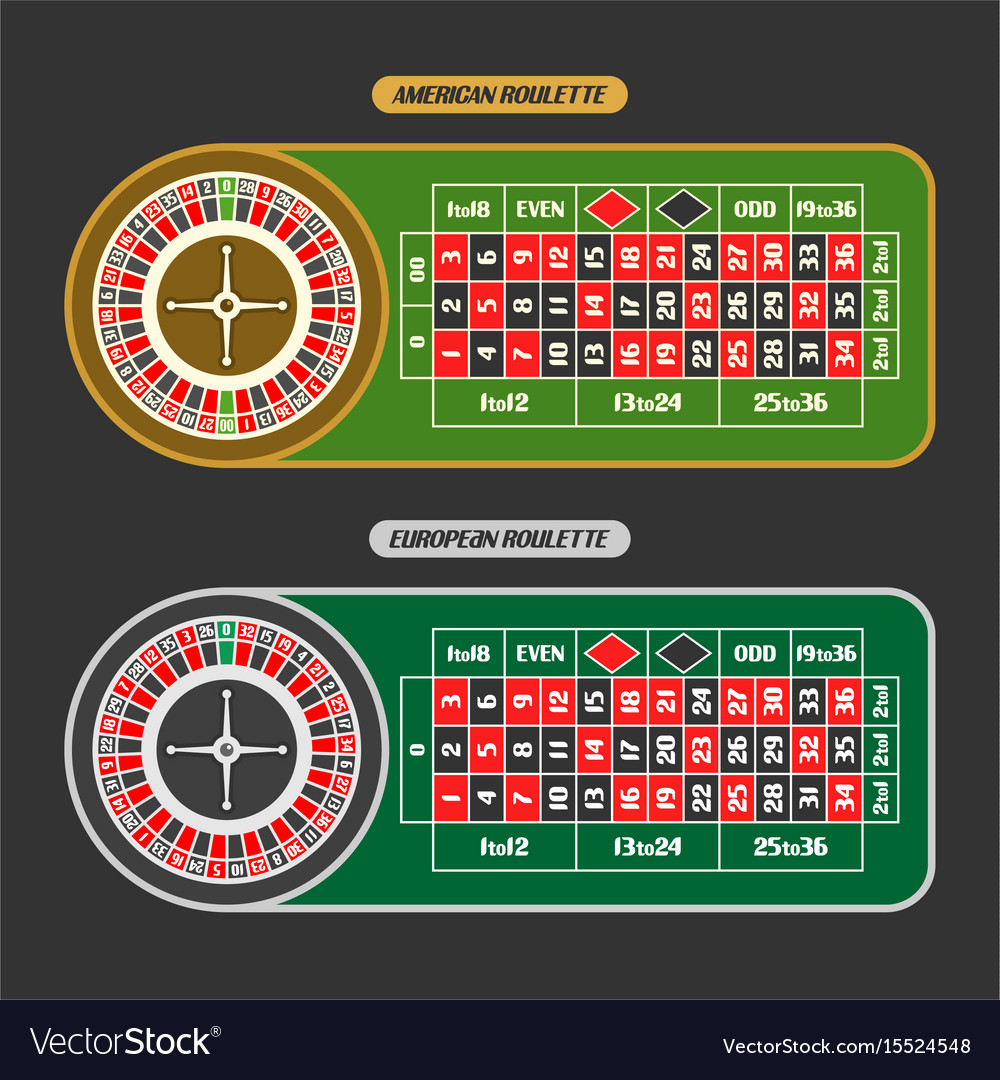 Roulette table Royalty Free Vector Image - VectorStock