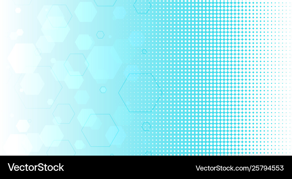 Abstract blue hexagonal shapes background Vector Image