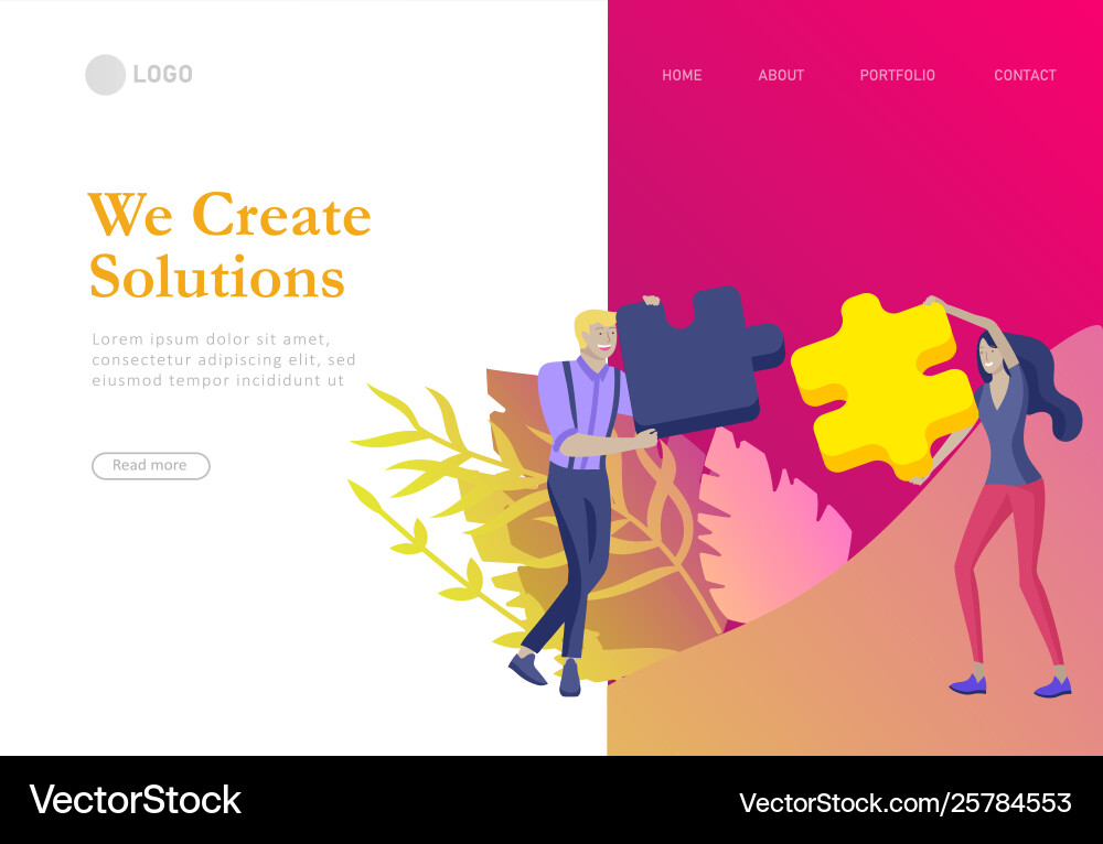 Character business people with infographic Vector Image