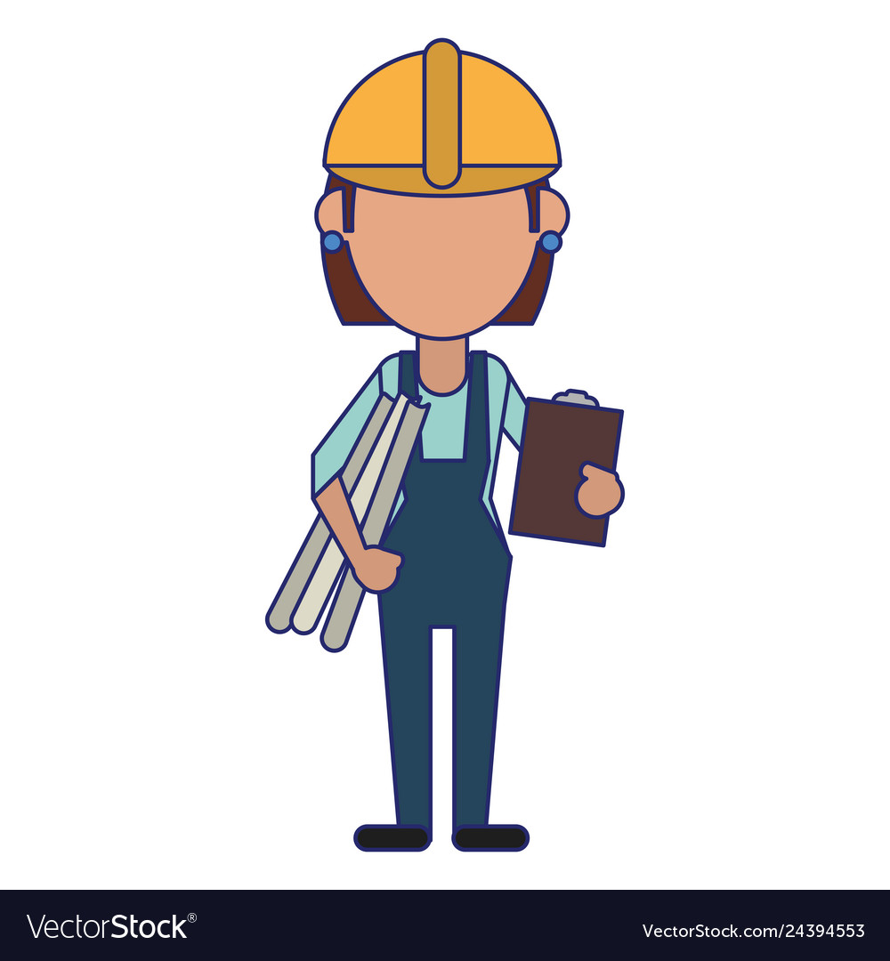 Construction worker avatar Royalty Free Vector Image