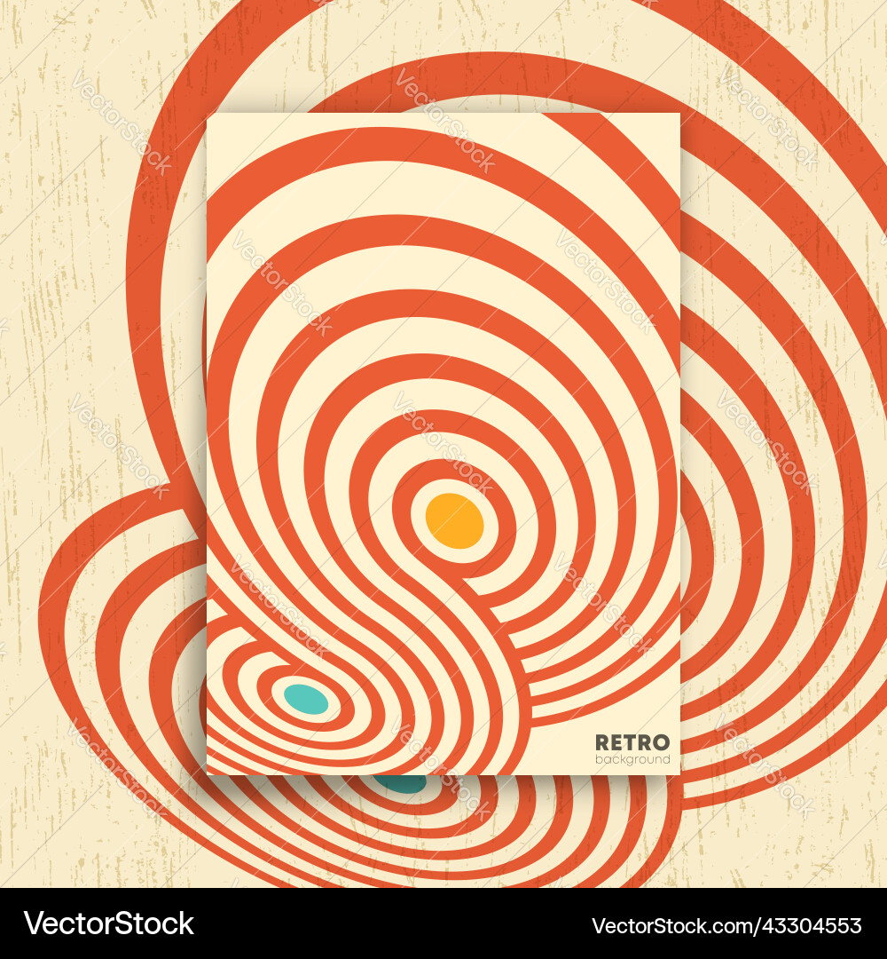 Retro design poster and background vintage wall Vector Image