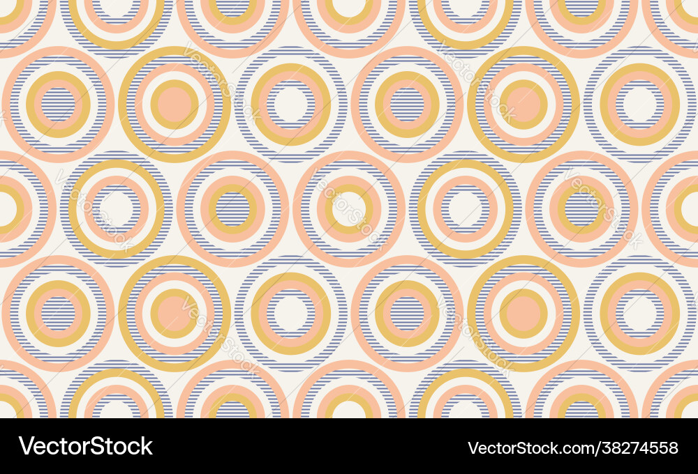 Abstract geometry in retro colors geometric Vector Image