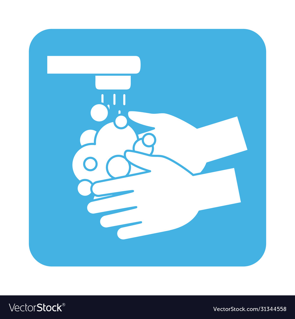 Covid19 19 coronavirus prevention washing hands Vector Image