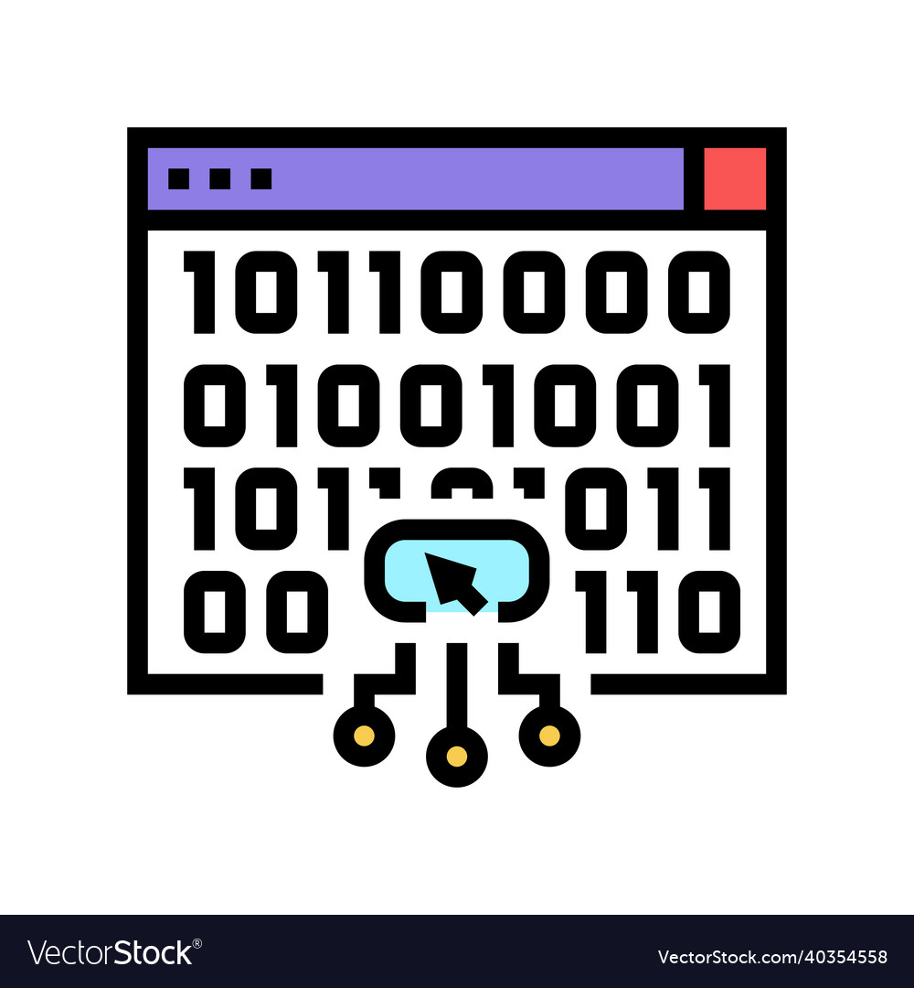 Cross-site scripting color icon Royalty Free Vector Image