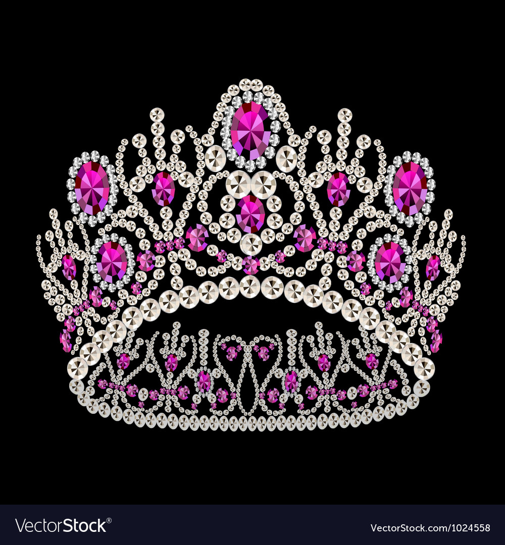Gem Crown Royalty Free Vector Image - VectorStock