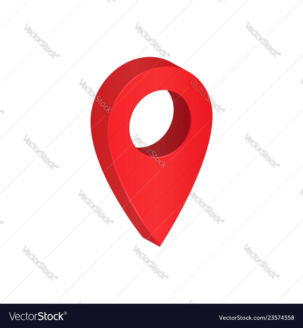 Pointer mark isometric icon map navigation 3d pins