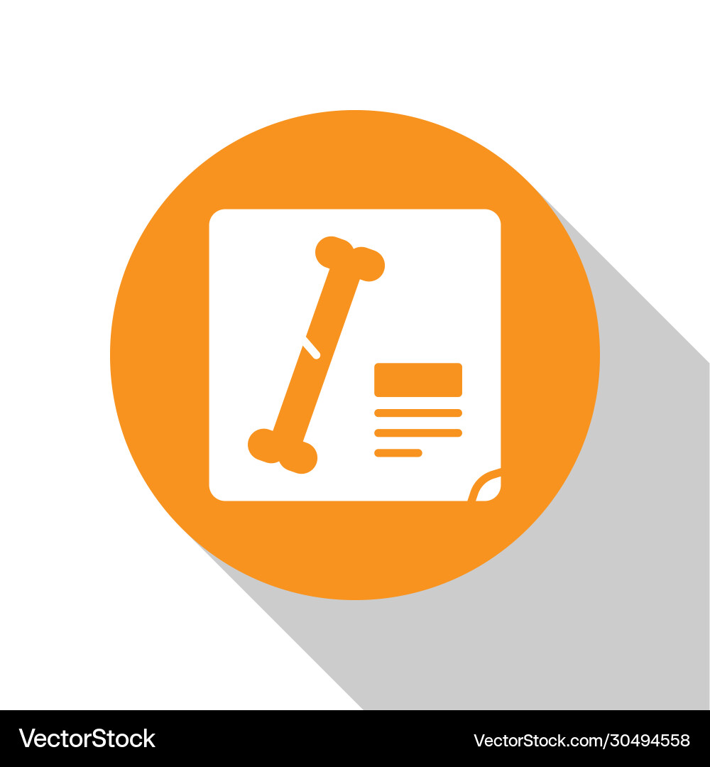 White x-ray shots icon isolated on Royalty Free Vector Image