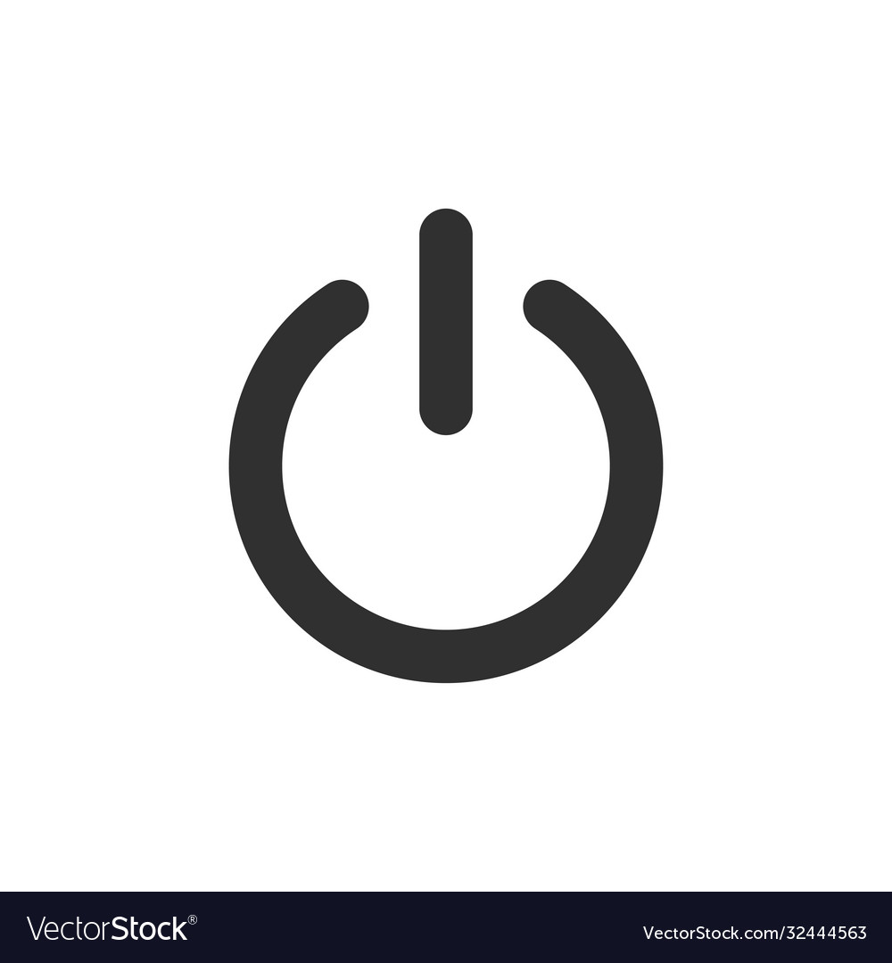 On or off switch start button Royalty Free Vector Image