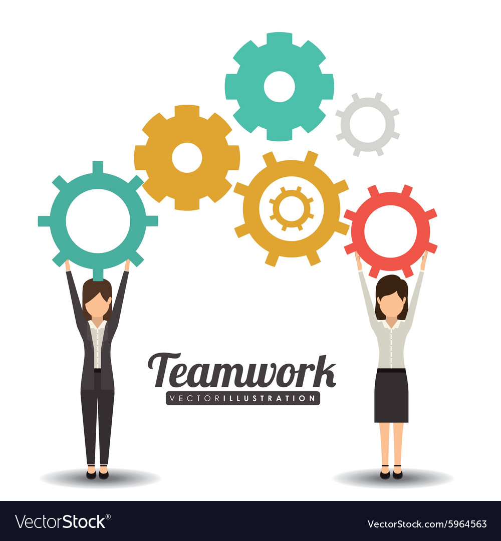 Teamwork design Royalty Free Vector Image - VectorStock