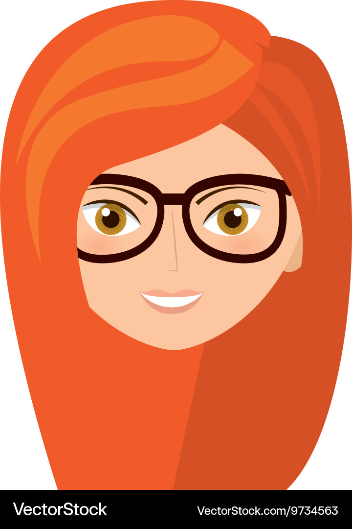 Young woman isolated icon design Royalty Free Vector Image