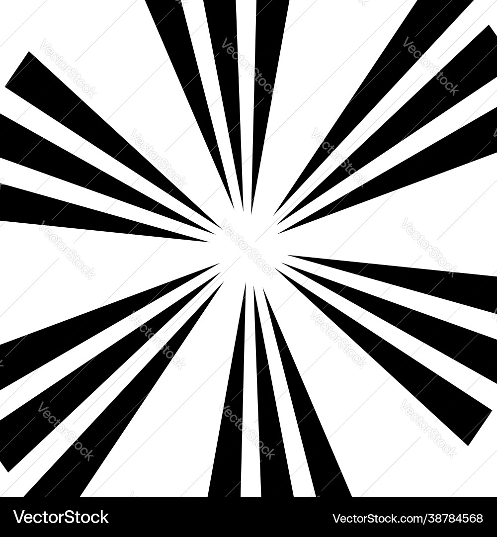 Abstract burst flash flare lines radial radiating Vector Image