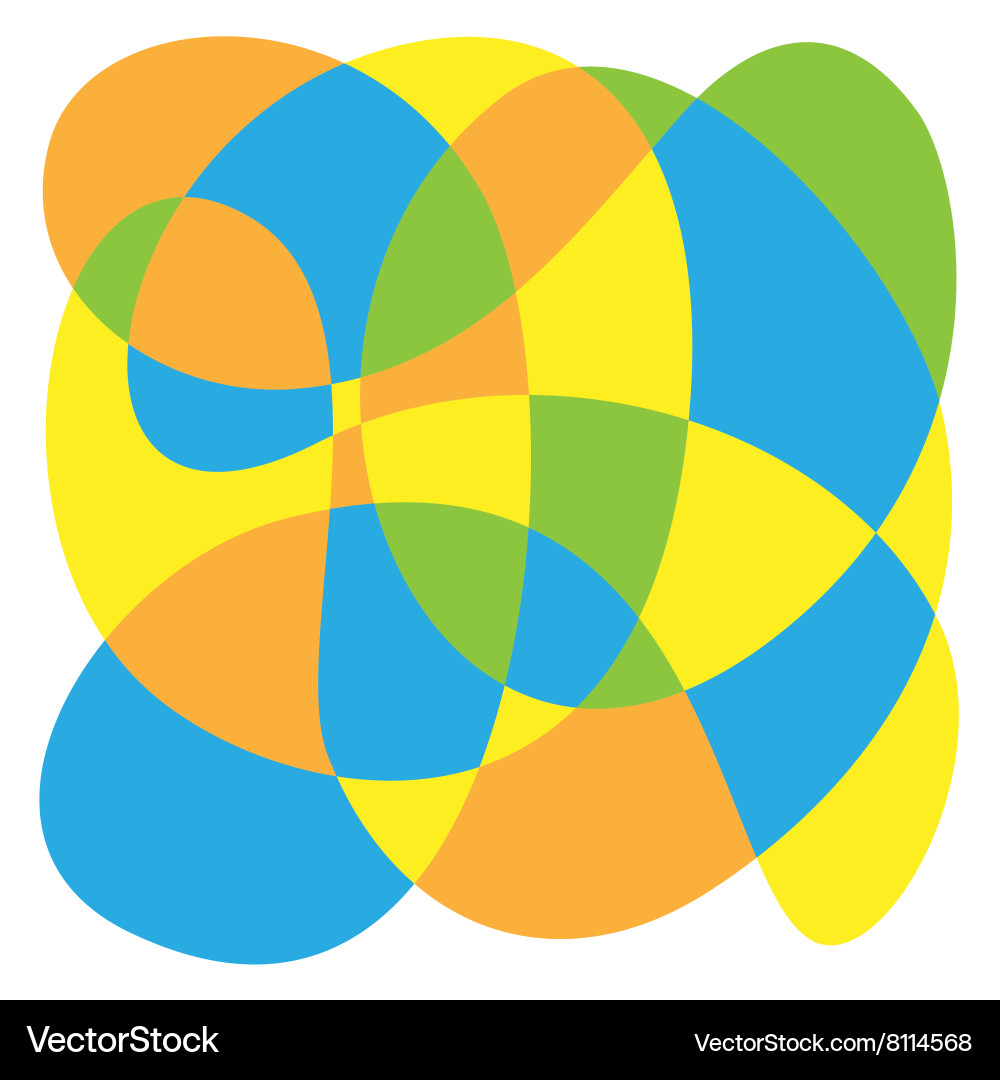 Color composition of the loops Royalty Free Vector Image