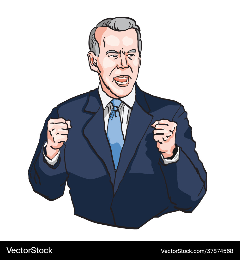 Joe biden Royalty Free Vector Image - VectorStock
