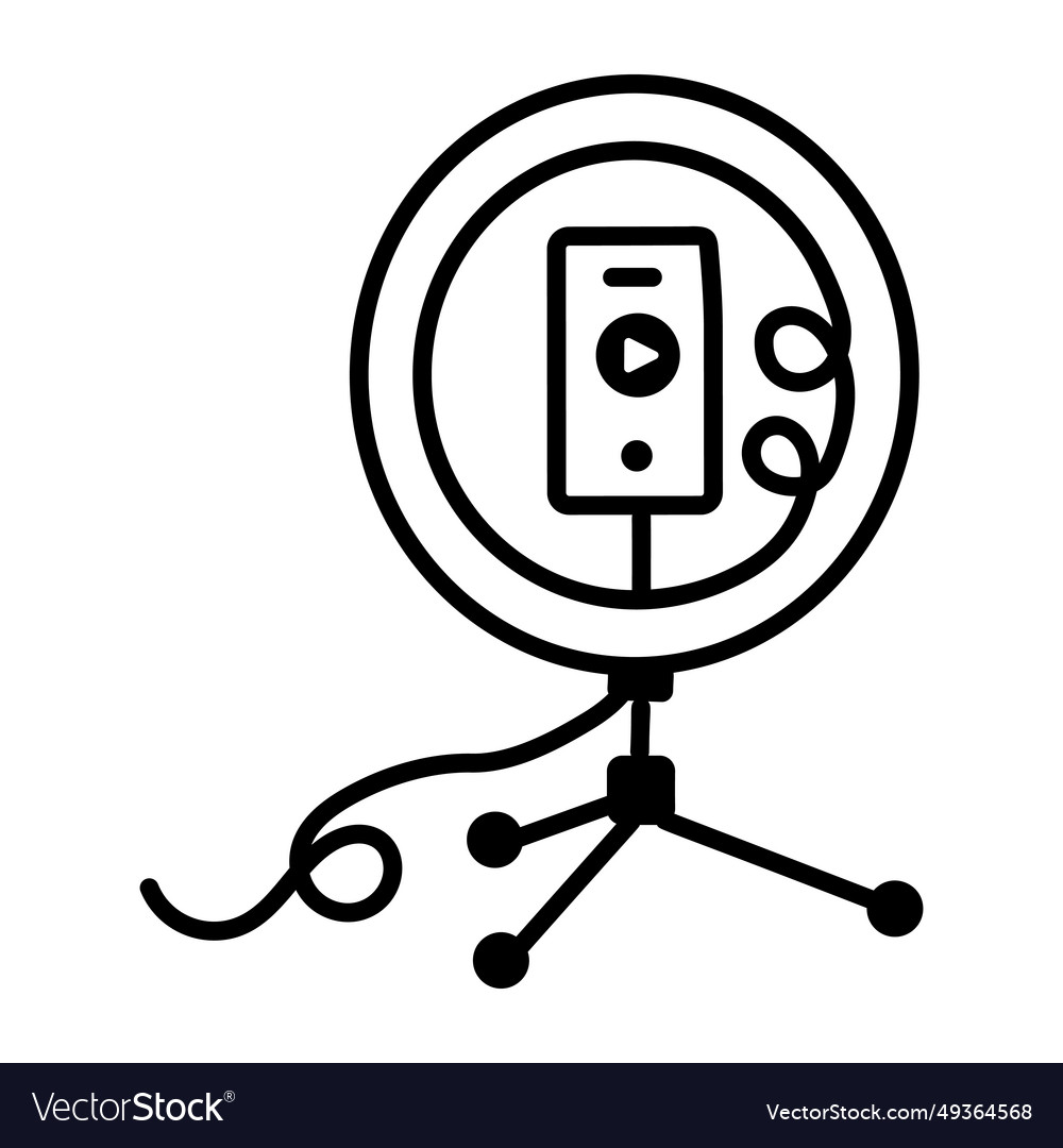 Ring light Royalty Free Vector Image - VectorStock