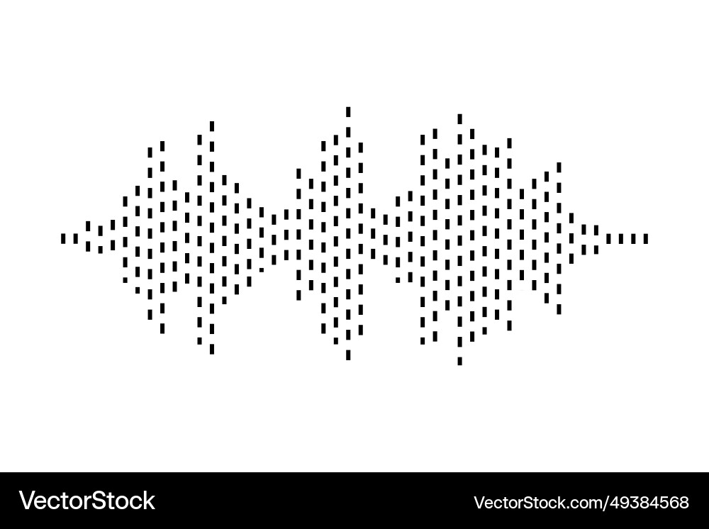 Waving vibration and pulsing lines graphic Vector Image