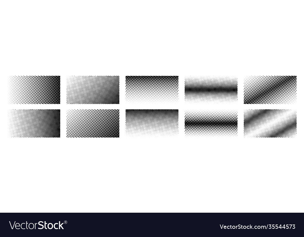 Halftone gradient dots pattern background Vector Image