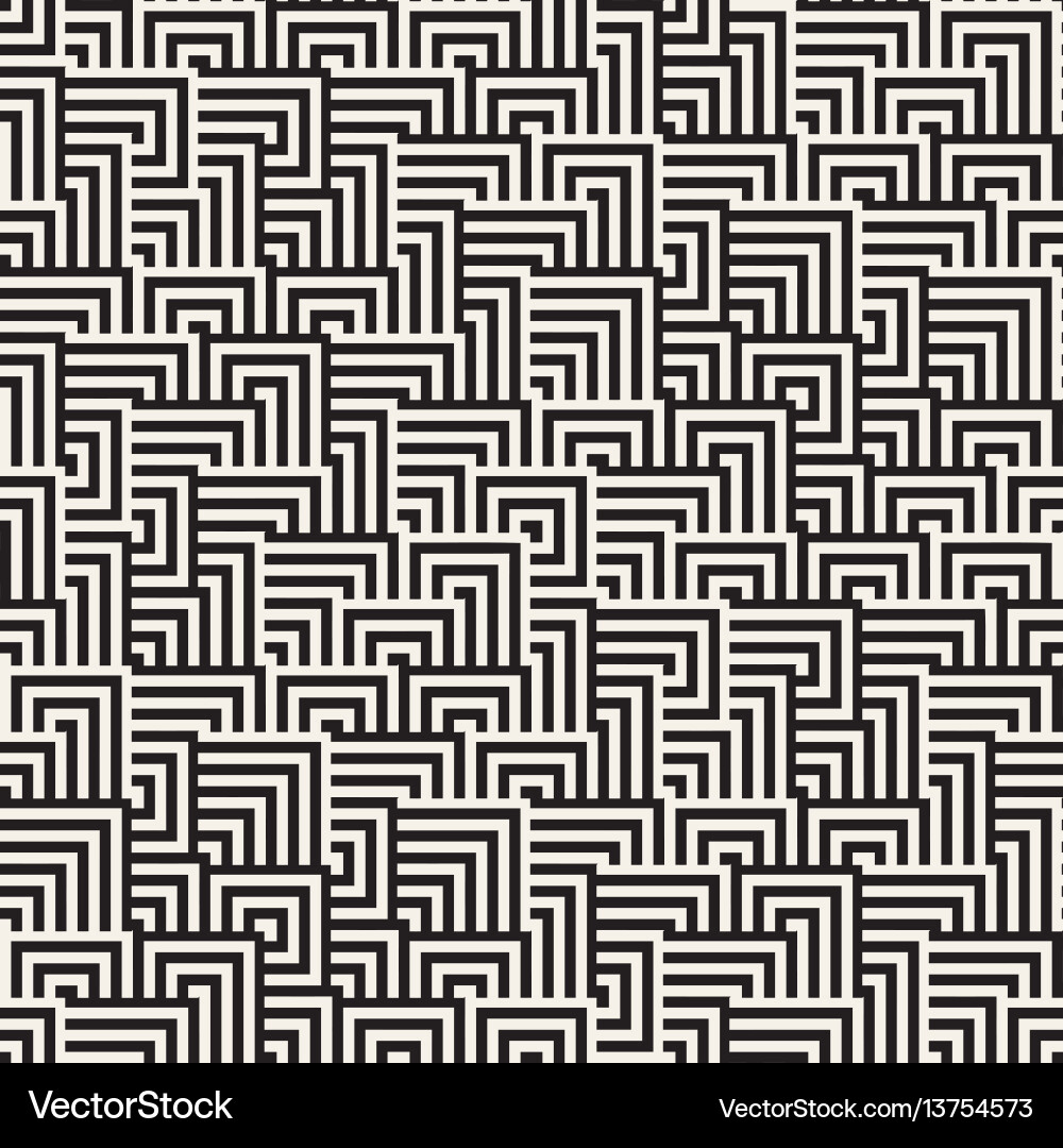 Maze tangled lines contemporary graphic Royalty Free Vector