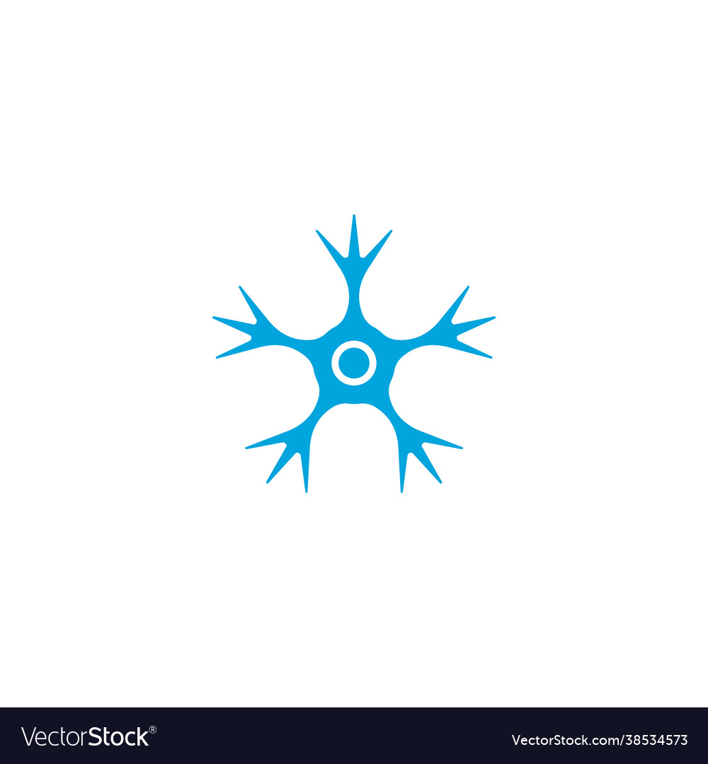 Neuron icon flat Royalty Free Vector Image - VectorStock