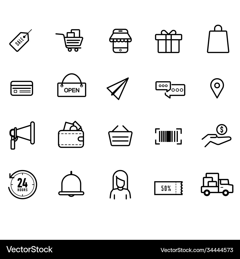 Shopping online delivery service concept icon Vector Image