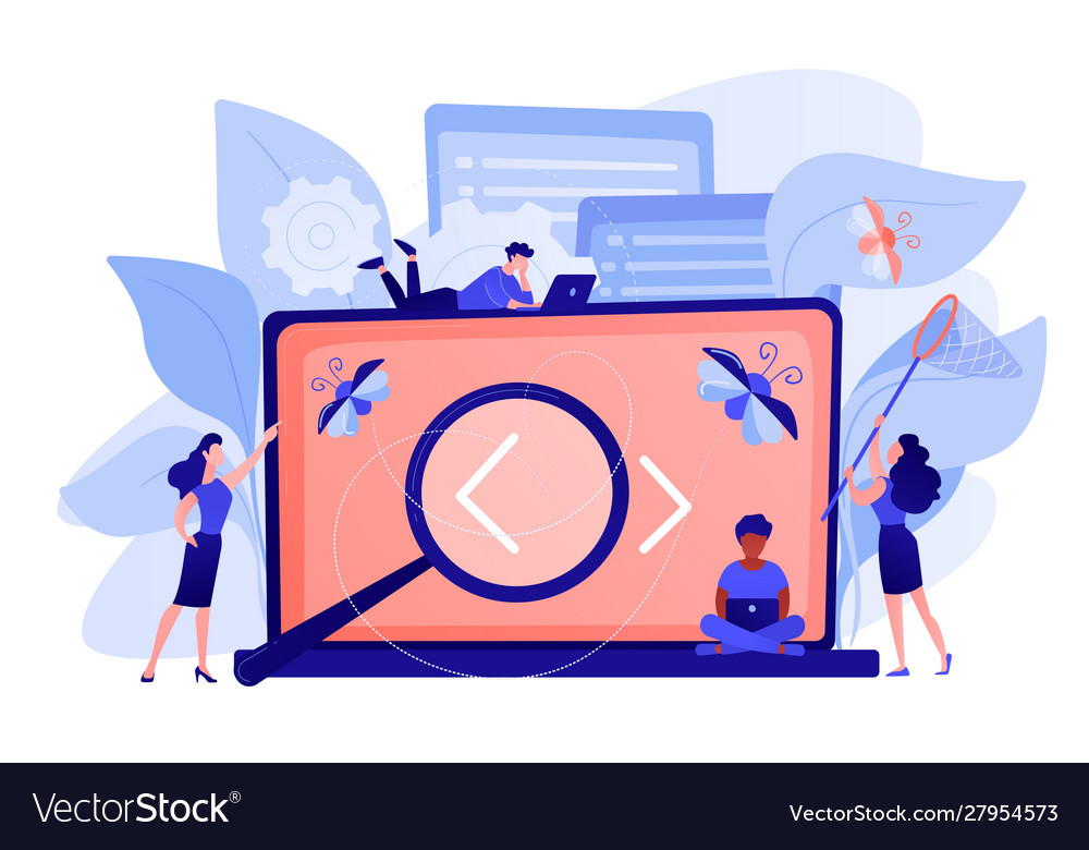 Software testing it concept Royalty Free Vector Image