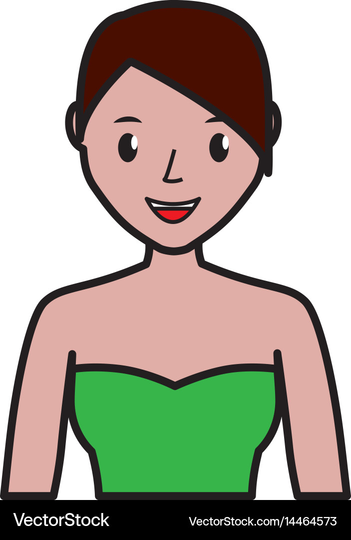 Woman cartoon icon Royalty Free Vector Image - VectorStock