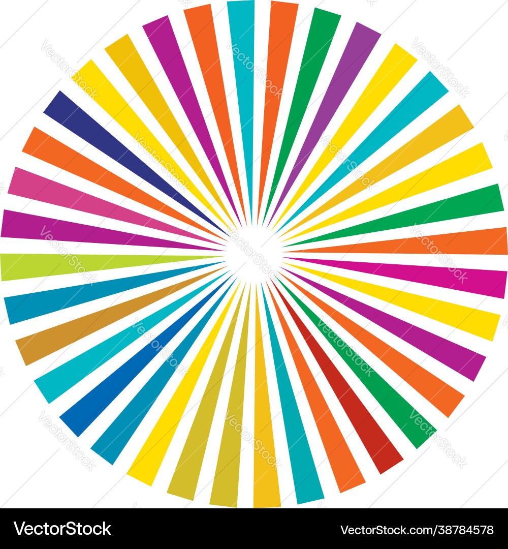 Abstract burst flash flare lines radial radiating Vector Image