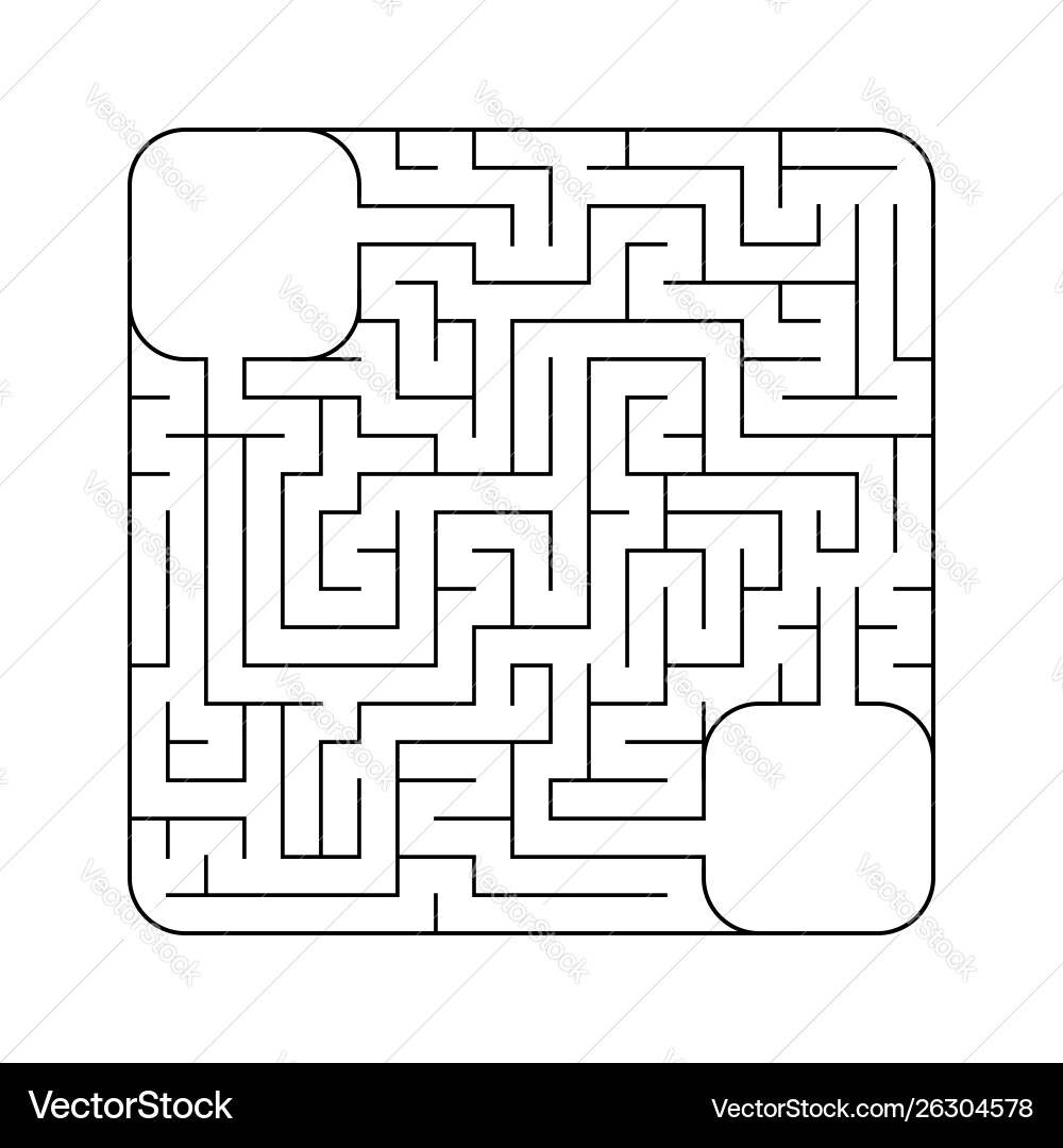 Abstract labyrinth game for kids puzzle Royalty Free Vector