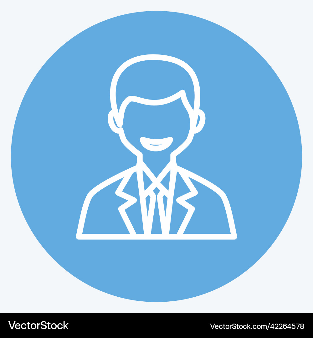 Icon male user suitable for web interface symbol Vector Image