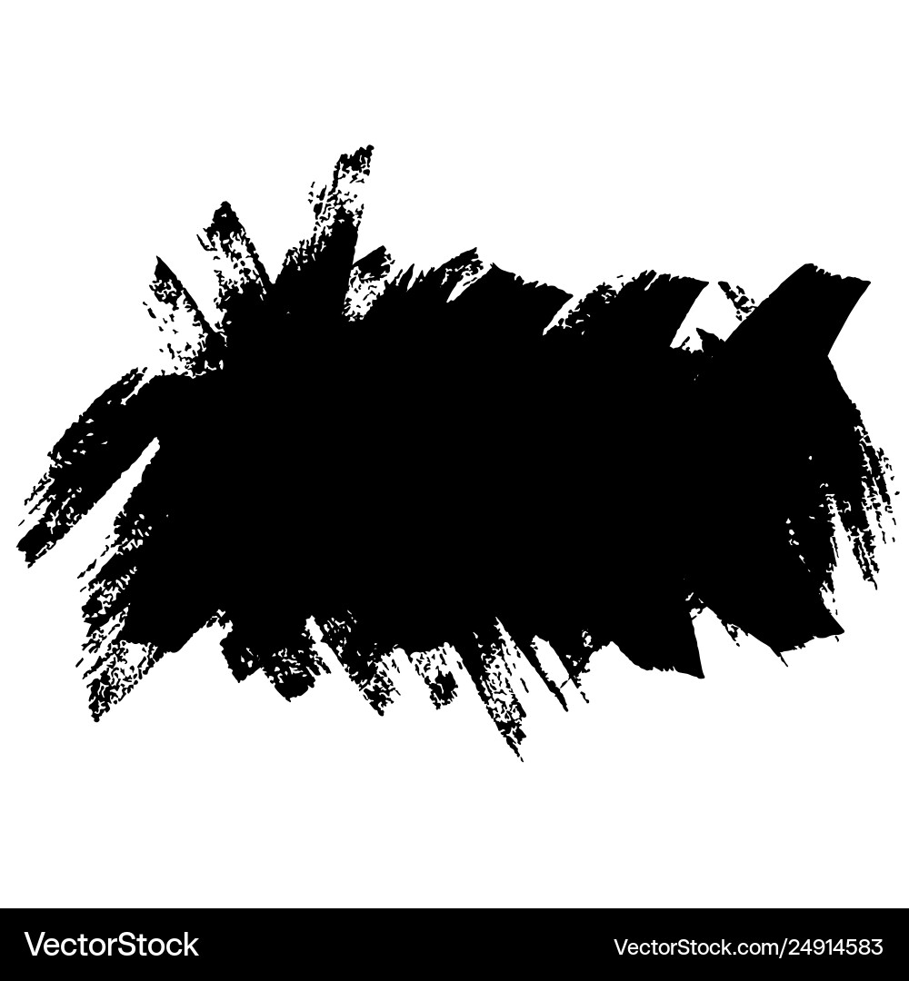 Abstract hand drawn ink dry brush banner Vector Image