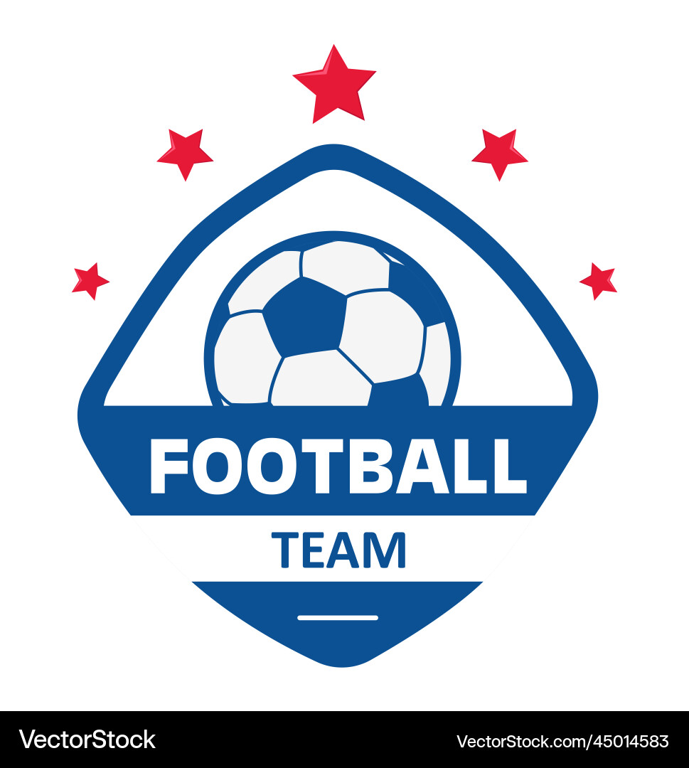 Football team badge Royalty Free Vector Image - VectorStock