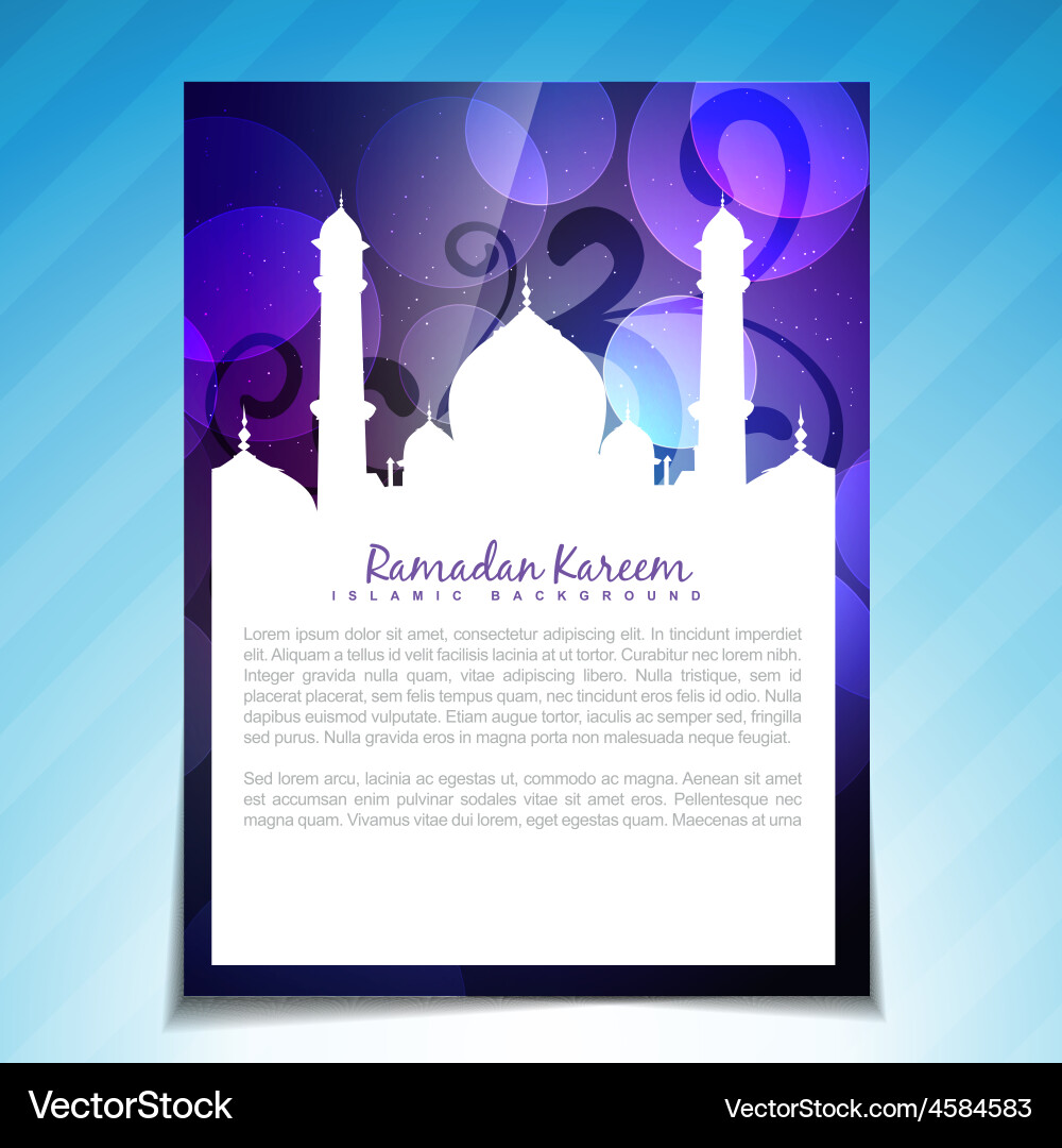 Muslim festival design Royalty Free Vector Image