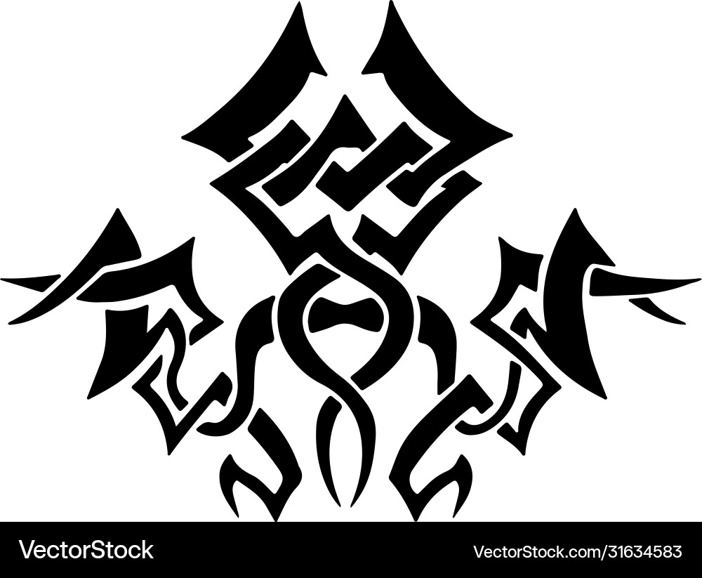 Ornament in a square frame Royalty Free Vector Image