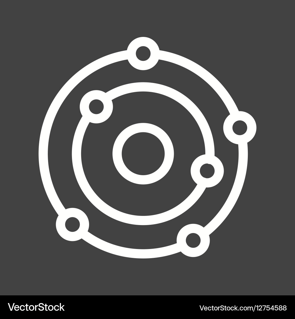 Atomic structure i Royalty Free Vector Image - VectorStock