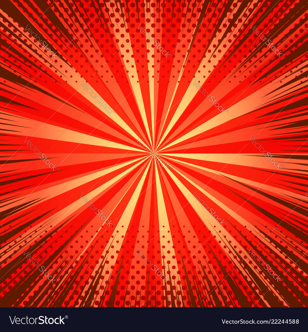 Comic page explosive template Royalty Free Vector Image