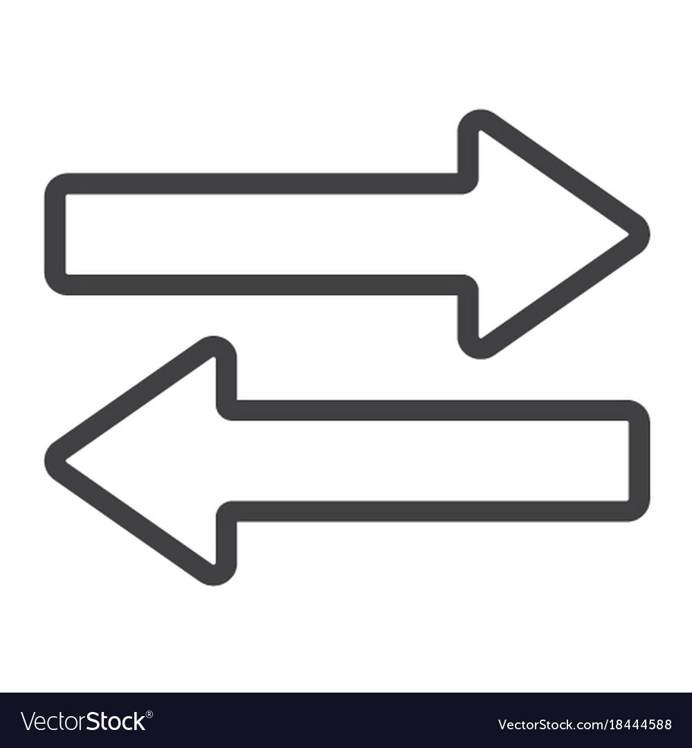 Direction Arrows Icon Set Royalty Free Vector Image