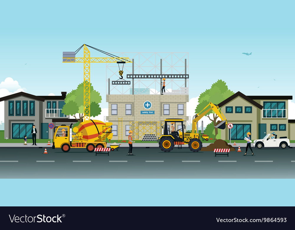 Construction work Royalty Free Vector Image - VectorStock