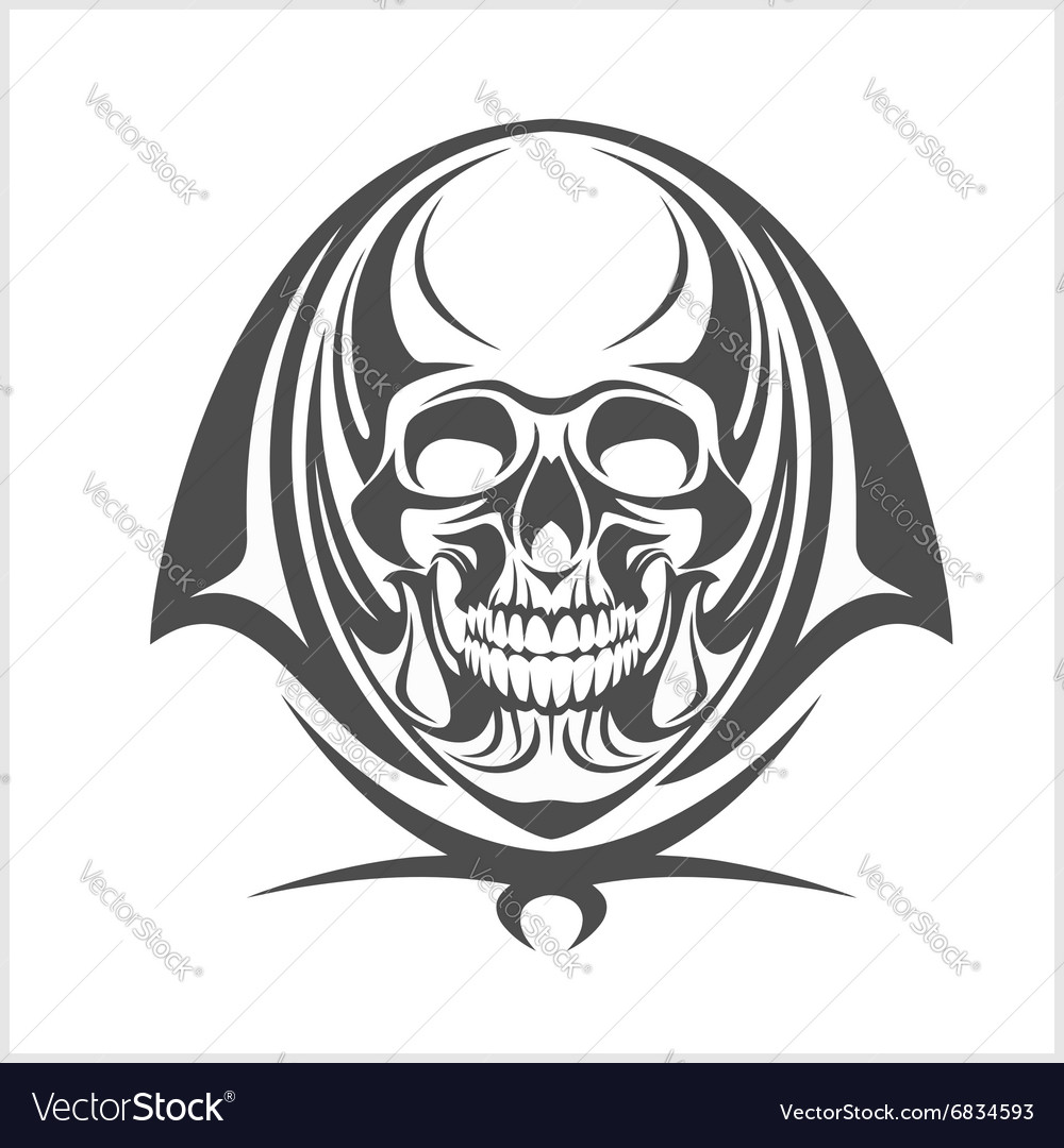 Demon skull Royalty Free Vector Image - VectorStock