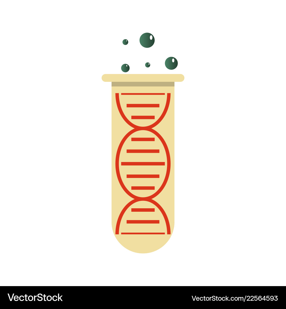 Dna genetic sign elements and icons collection Vector Image
