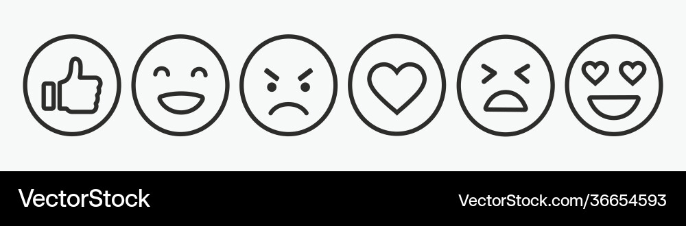 Emotion icon in trendy flat style isolated Vector Image