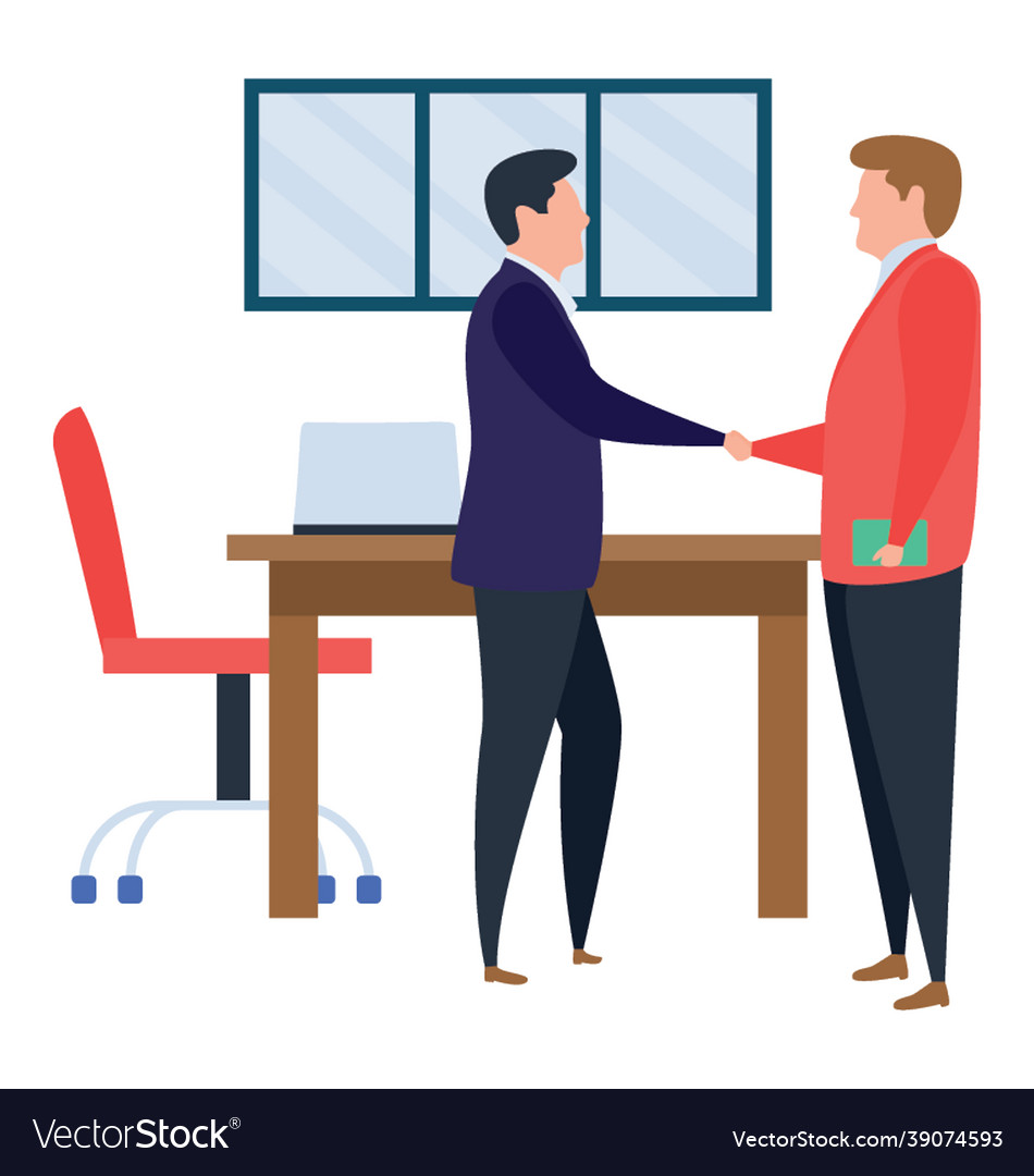 Hand shaking Royalty Free Vector Image - VectorStock