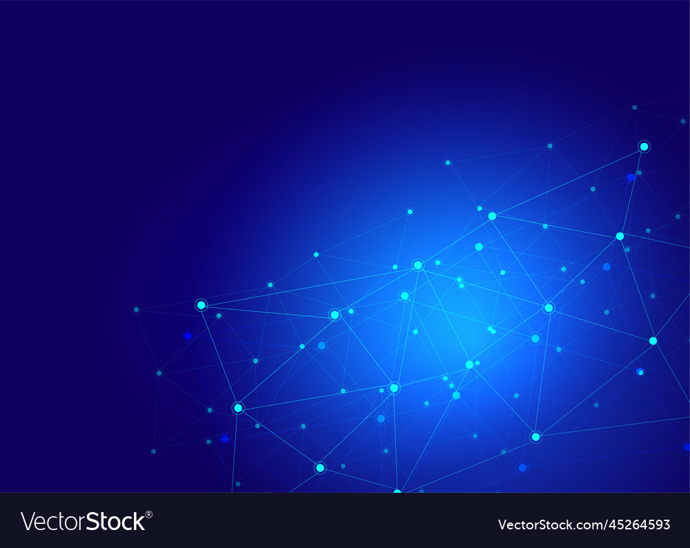 High tech digital technology network abstract Vector Image