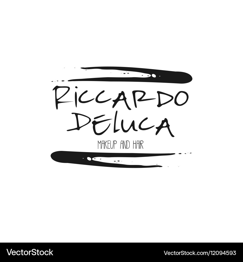 Muah artist design logo template Royalty Free Vector Image