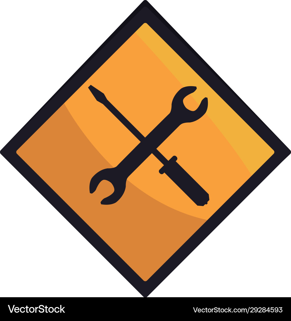Repair tools sign icon colorful design Royalty Free Vector