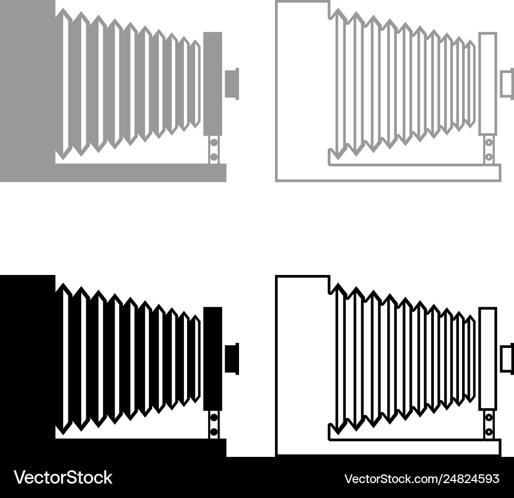 Retro camera vintage photo side view icon Vector Image