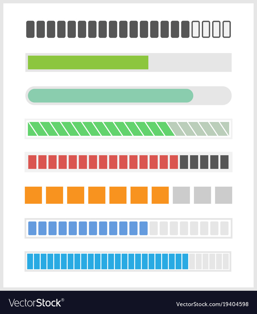 Loading bar for web Royalty Free Vector Image - VectorStock