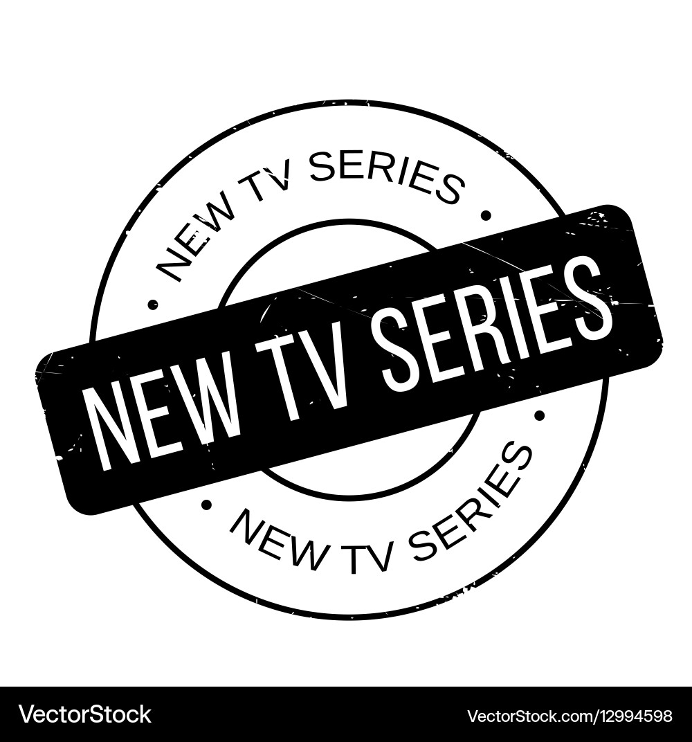 New Tv Series rubber stamp Royalty Free Vector Image