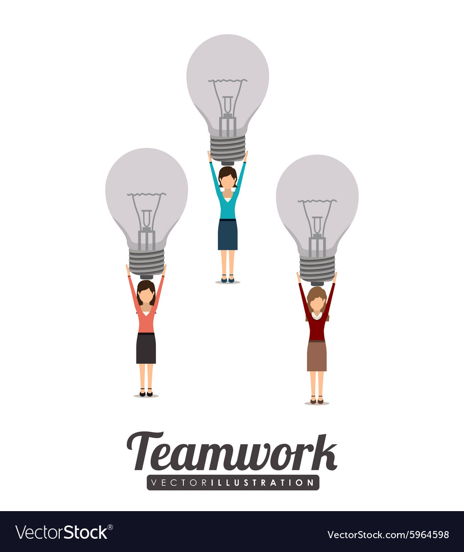 Teamwork design Royalty Free Vector Image - VectorStock