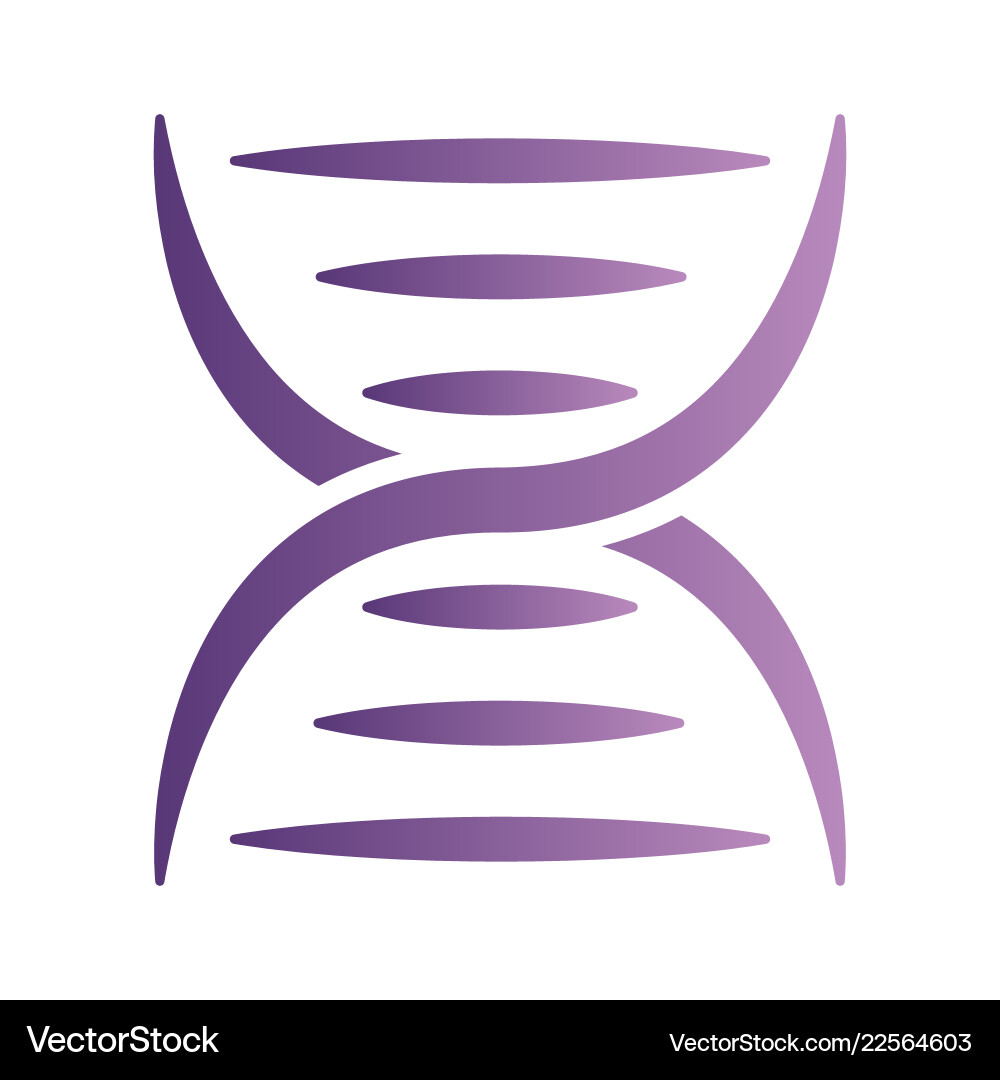 Dna genetic sign elements and icons collection Vector Image