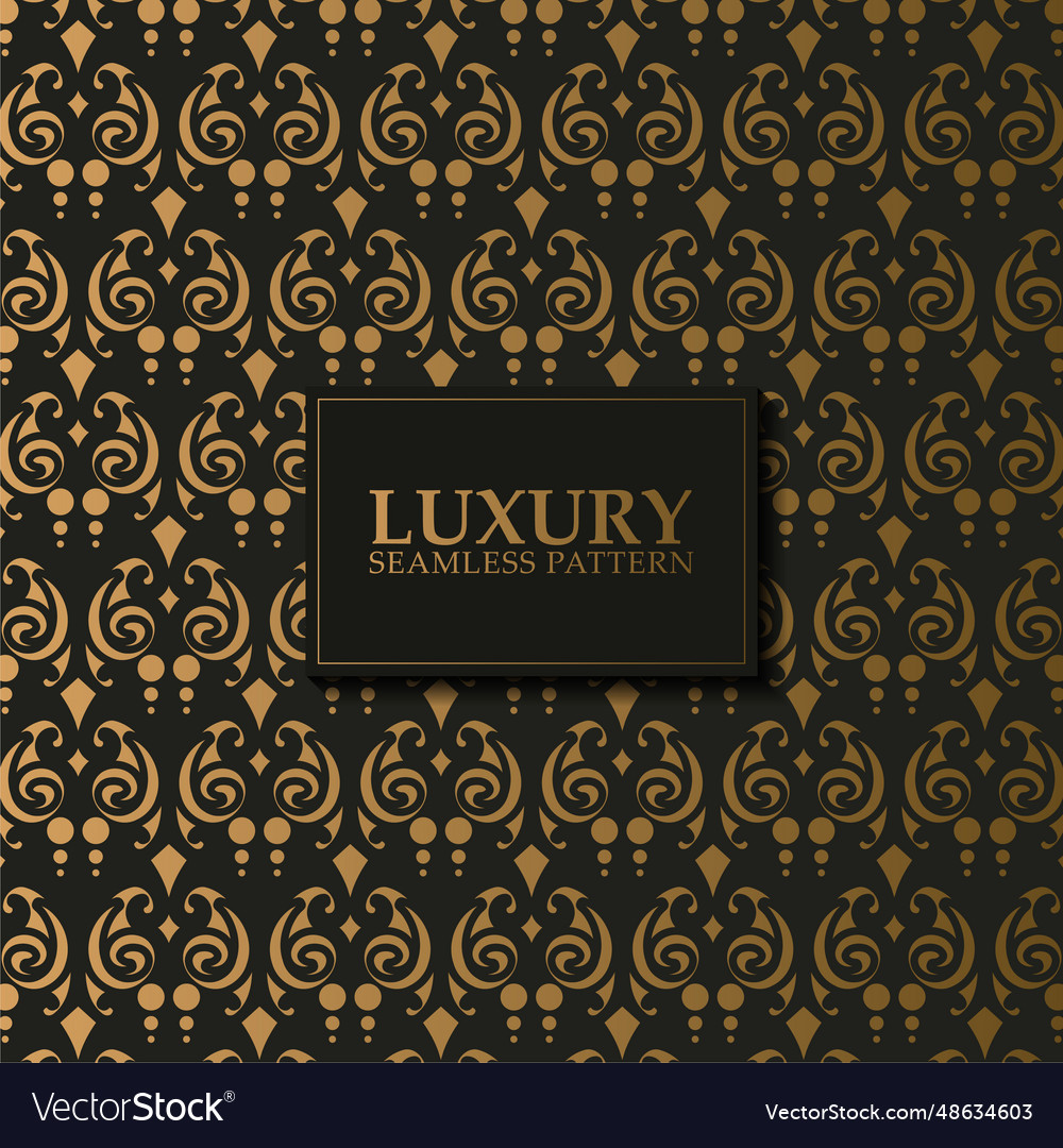 Luxury dark seamless pattern background Royalty Free Vector